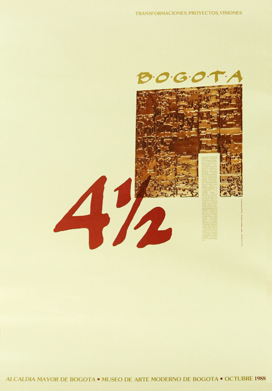 Afiche Bogotá 4 1/2 – Tienda MAMBO